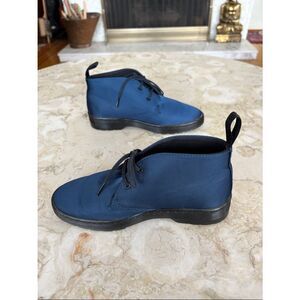 Dr. Martens | Shoes | Drmartens Daytona Satin Blue Womens Desert Boots ...